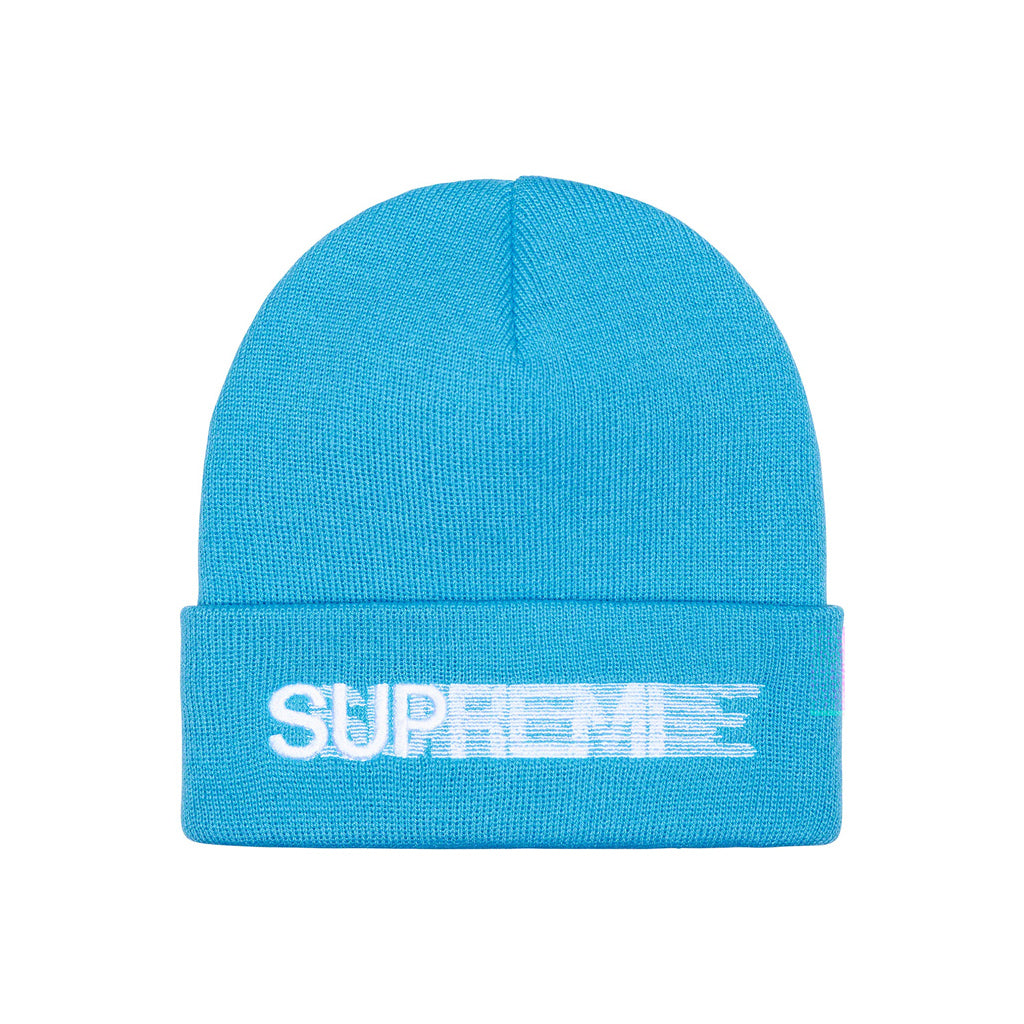 Supreme Motion Logo Beanie – Bright Blue | Points Streetwear Store ...